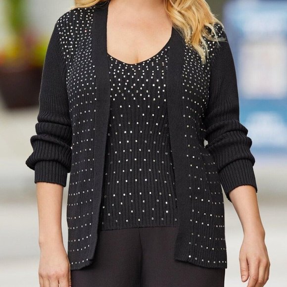 Boston Proper | Sweaters | Boston Proper Rhinestone Embellished ...